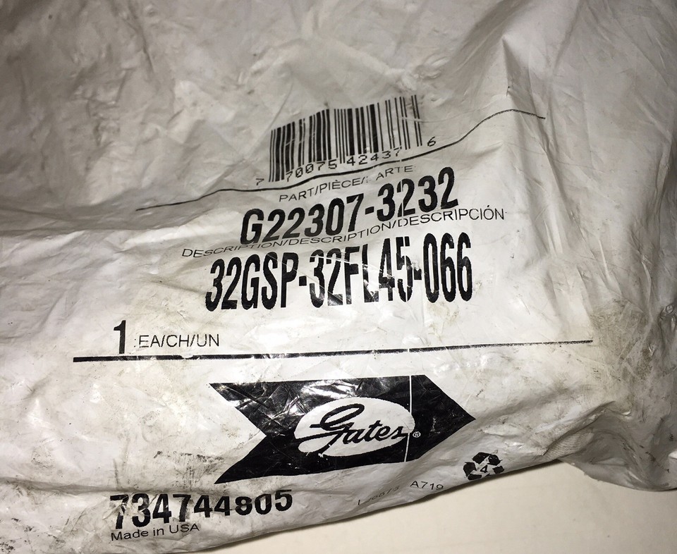 GATES 32GSP-32FL45-066 - G22307-3232 Hydraulic Hose Fitting Couplings ...