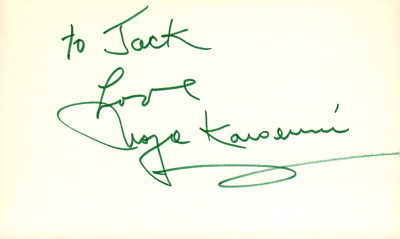 Naja Karamuru Signed Auto 3x5 Index Card | eBay