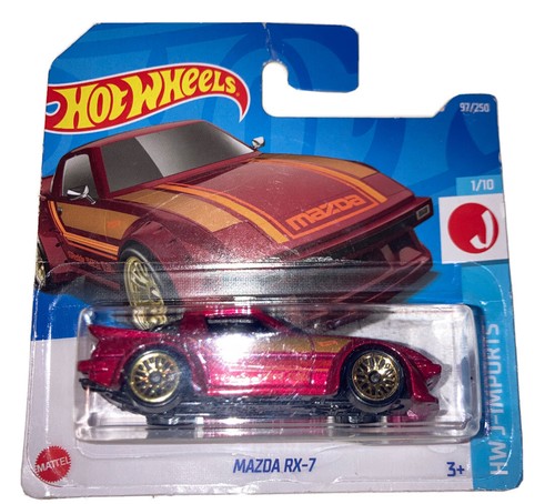 Hot Wheels Mazda RX-7 Red 97/250 2022 HW J-Imports 1/10 Short Card Free ...