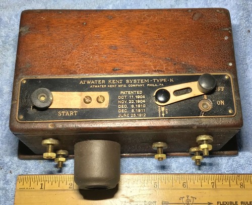 BRASS-ERA antique ATWATER KENT Buzz COIL old FORD Model T auto Hit ...