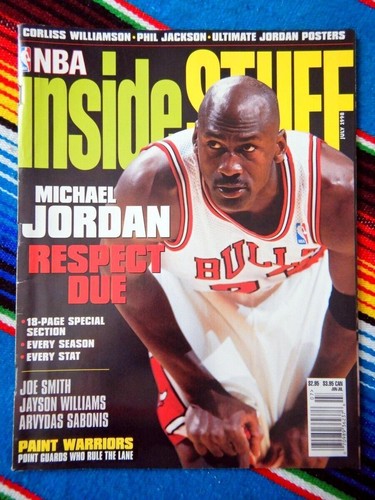 Rare 1998 NBA INSIDE STUFF Magazine - MICHAEL JORDAN - Chicago Bulls | eBay