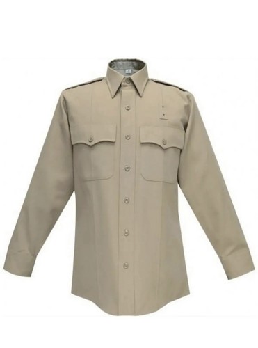Flying Cross Long Sleeve Poly/Rayon Uniform Shirt Highway Patrol ...