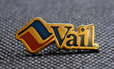 Vail Ski Resort Colorado Blue Red Ski Pin | eBay