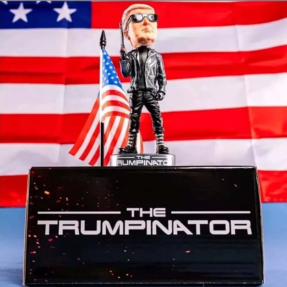 Donald Trump Terminator Bobble Head Figure Action MAGA Man US President ...