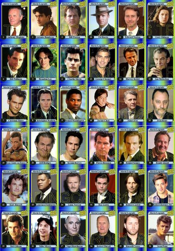 Actors of the 1990s Movie Trading Cards Series 1 Crowe Paxton Banderas ...