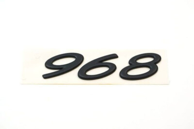 Porsche 968 Black Rear Badge Emblem 986 Boxster GENUINE OEM 944-559-220 ...