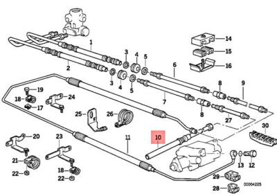 Genuine BMW E34 E38 Leveling Device / Tubing Return Pipe OEM ...