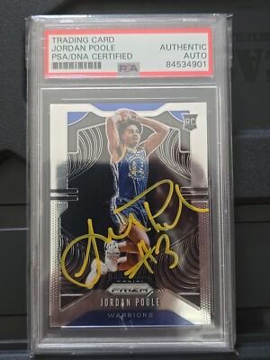 2019-2020 Panini PRIZM JORDAN POOLE ON CARD AUTO | eBay