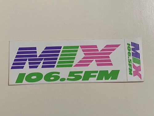 MIX 106.5FM KEZR Radio Station San Jose California Bumper Sticker | eBay