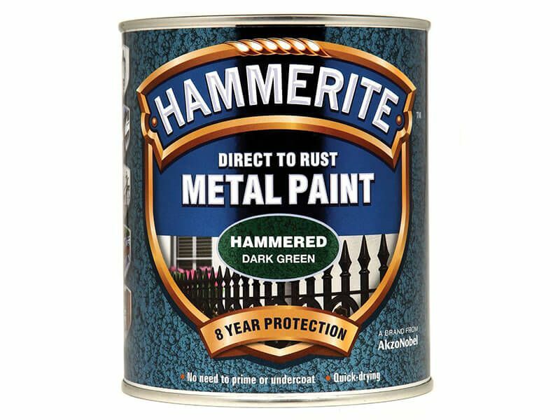 HAMMERITE DIRECT TO RUST QUICK DRYING METAL PAINT ALL COLOUR 250ML ...