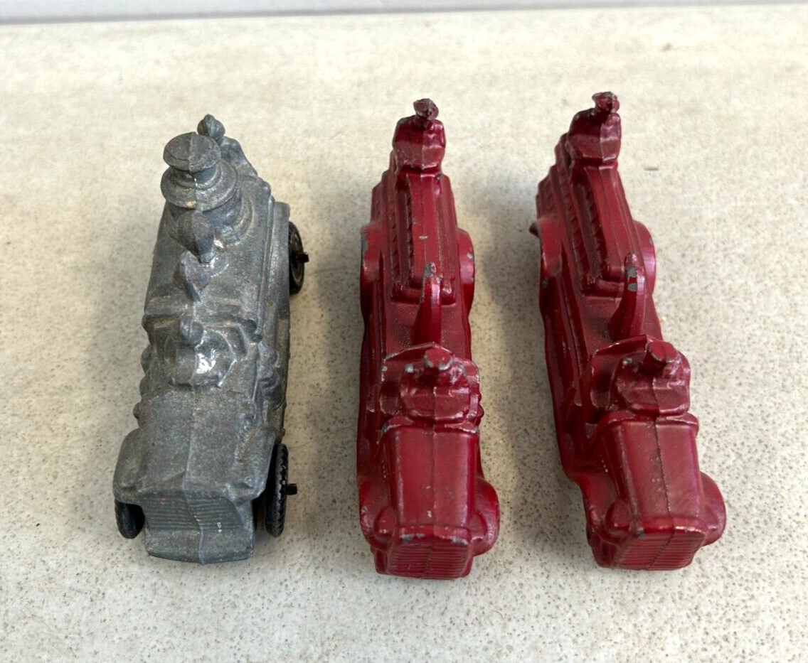 LOT OF 3 VINTAGE FIRE TRUCK DIE CAST SLUSH METAL VEHICLES UNBRANDED | eBay