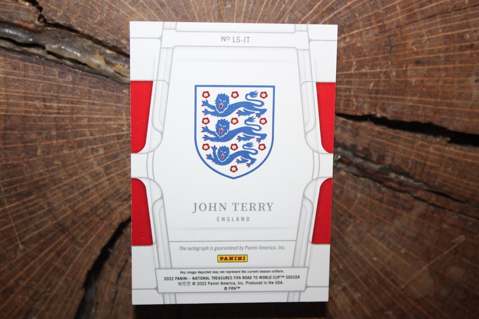 2022 PANINI NATIONAL TREASURES JOHN TERRY LEGENDARY SIGNATURES CARD 87/ ...
