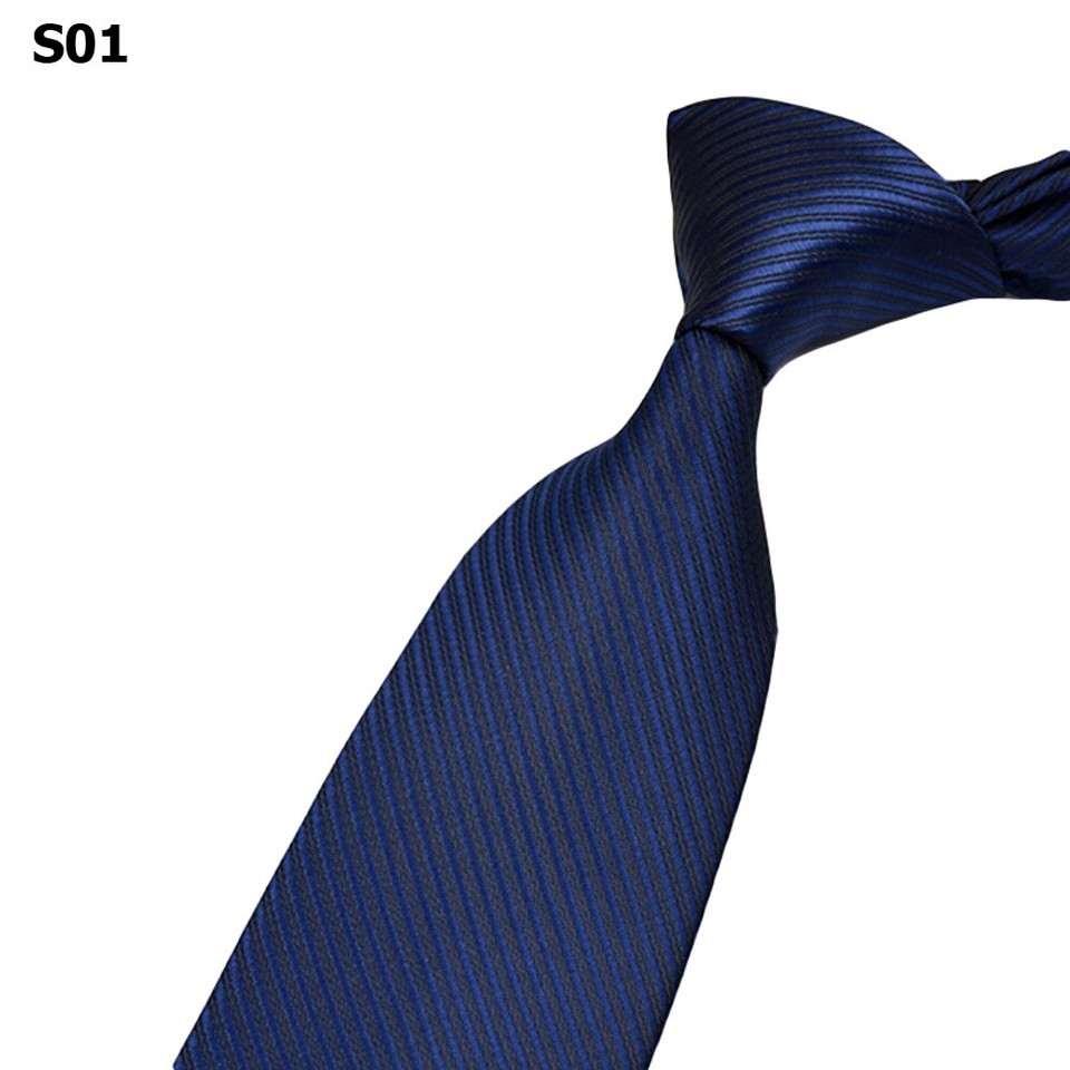 Men’s Plain Color Necktie Wedding Party Formal 8CM Wide Neck Ties ...