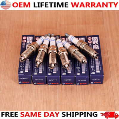 6X Genuine Spark Plugs Platinum FR7NPP332 12122158253 for BMW X5 E60 ...