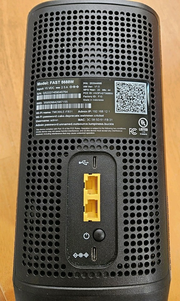 T-Mobile 5G Gateway FAST5688W (Black) | High-Speed Home Internet | eBay