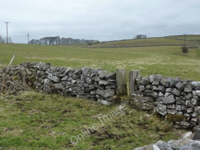 Photo 6x4 Low stone walls and stile Hardgatewall Sheep and cattle ...