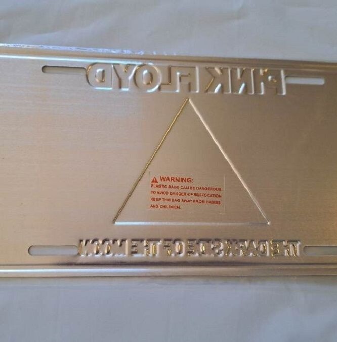 New Pink Floyd License Plate Dark Side of the Moon Record Album Cover ...