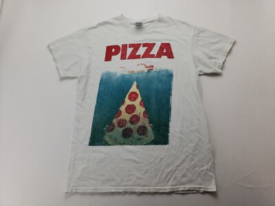 Pizza Jaws Reference Funny Tee Shirt Medium | eBay