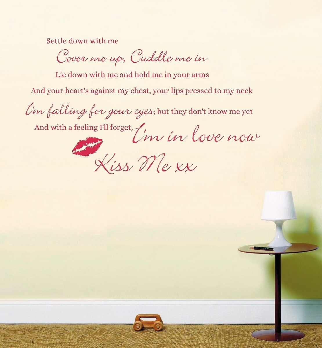 Kiss Me Ed Sheeran Lyric Art