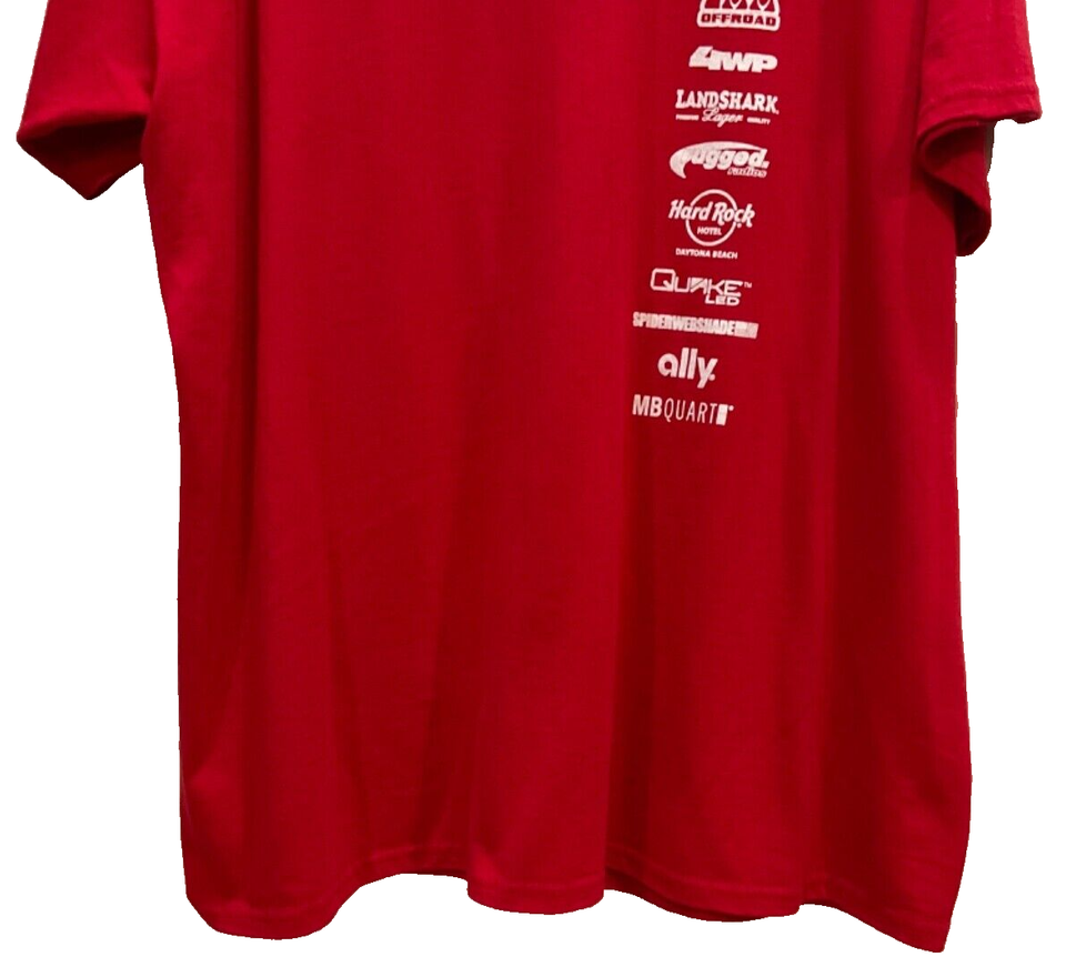 Port & Company Men Graphic T-Shirt Size 2XL Red Jeep Beach Short Sleeve ...