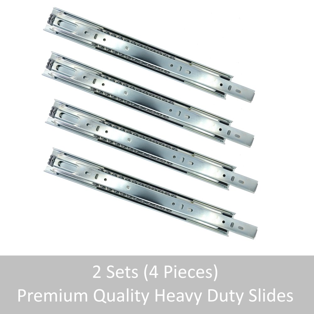 24" Drawer Slides - 500lb Heavy-Duty - Premium Quality {2 PAIRS} | eBay