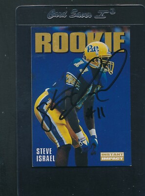 1992 Instant Impact #337 Steve Israel Rams Signed Auto *D1989 | eBay