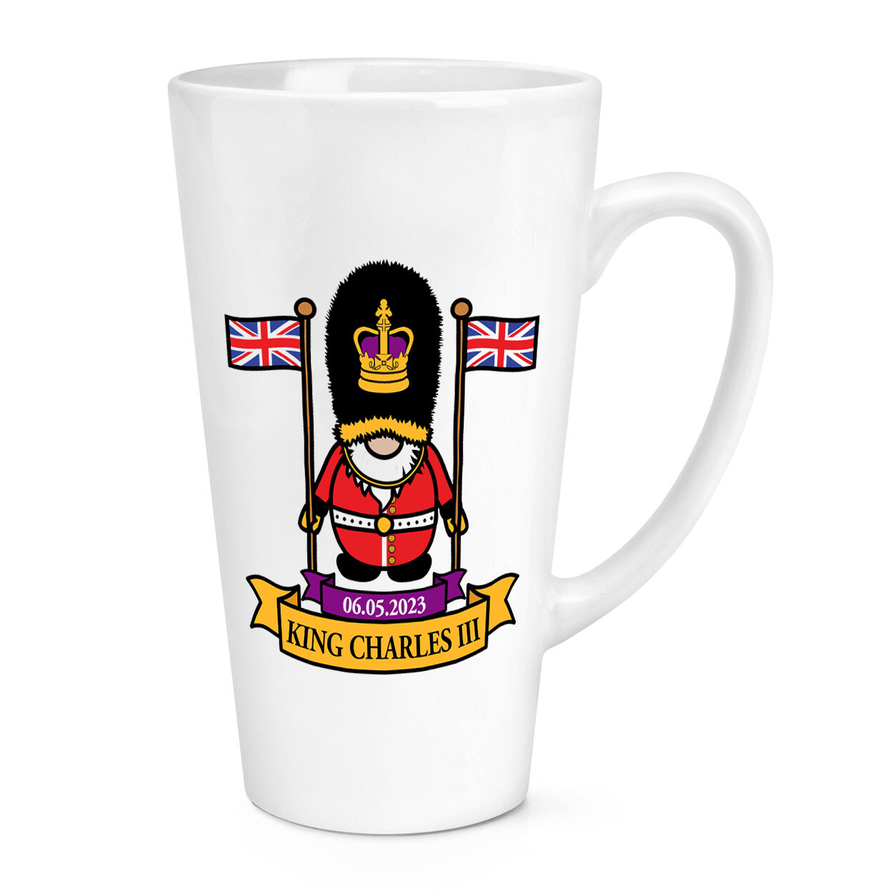 Gonk Beefeater Kings Guard 17oz Large Latte Mug Cup Charles III ...