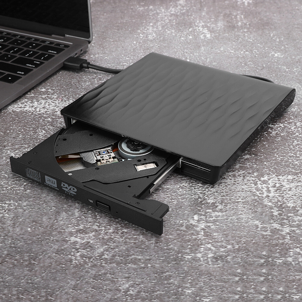 (Black)External Optical Drive USB3.0 Writer High-Speed Disc Reading ...