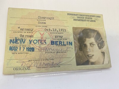 PHOTO IMMIGRANT IDENTIFICATION CARD United States DEPARTMENT OF LABOR ...