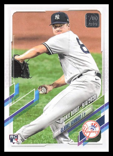 2021 Topps Update #US2 Clarke Schmidt New York Yankees Baseball Card | eBay
