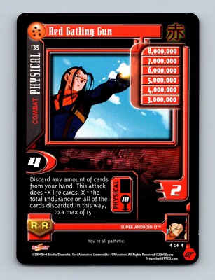 Dragon Ball GT TCG - Red Gatling Gun 135 - LIMITED Score Super 17 | eBay