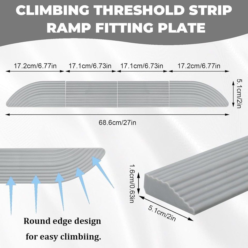 Robot Vacuum Ramp Threshold Mat Slope Strip For Ecovacs Roborock iRobot ...