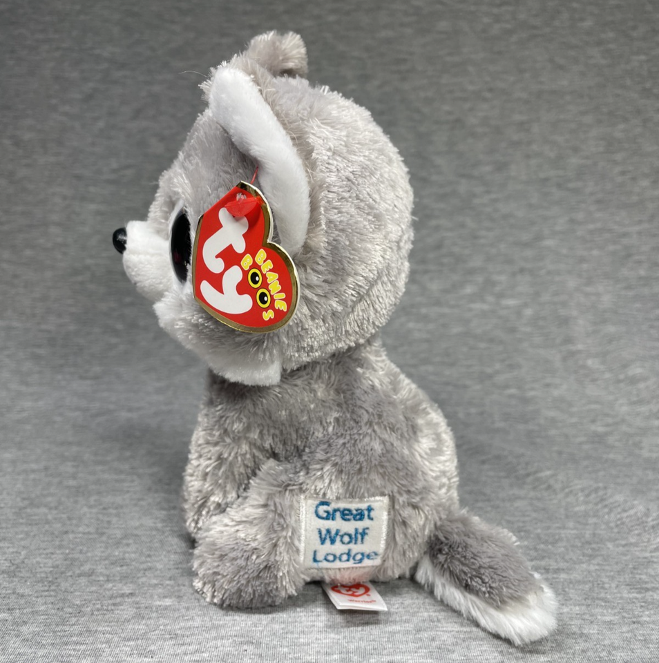 TY Beanie Boos - 6" WARRIOR the WOLF (Great Wolf Lodge Exclusive) MWMTs ...