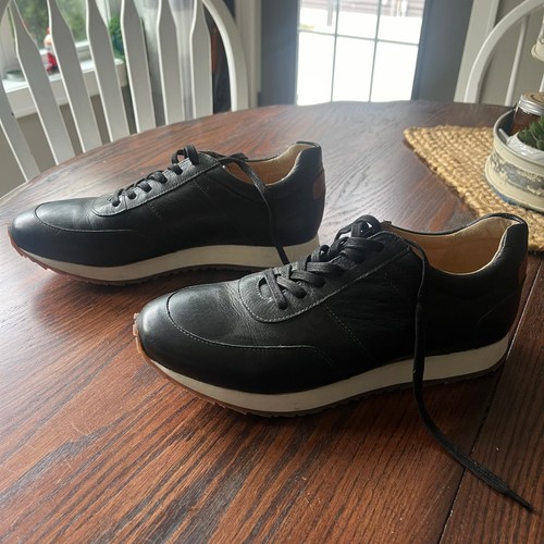 Moral Code Jet Sneaker Black Camel Sole Leather Men's Size 8 M Shoes ...