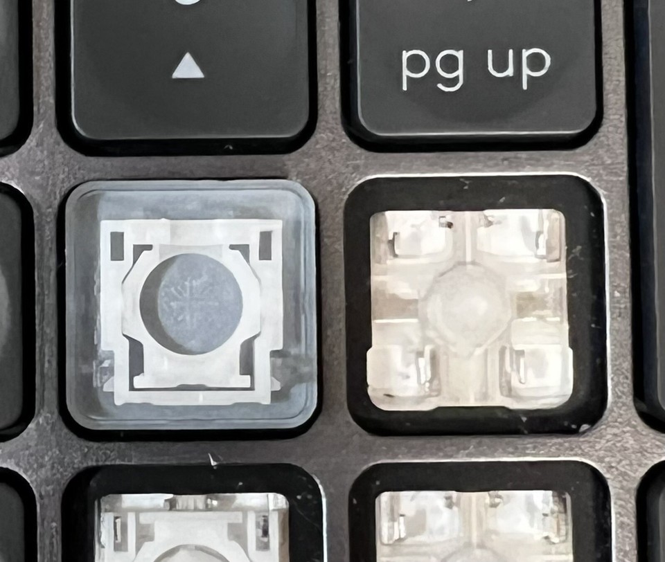 Logitech MX WIRELESS GRAY INDIVIDUAL REPLACEMENT KEYBOARD KEYCAPS KEYS ...