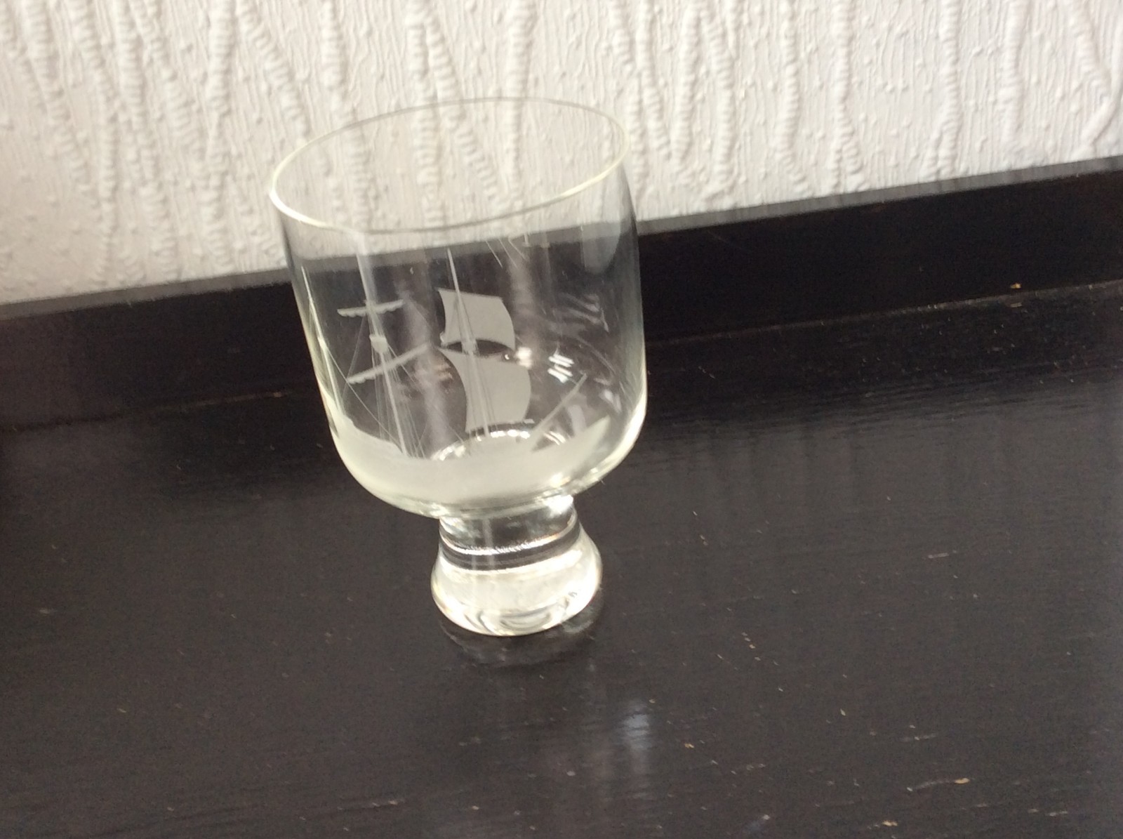 Caithness crystal 400th anniversary Golden Hind 1577 hand engraved ...