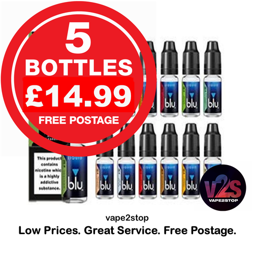 Blu E Liquid Vape Blu ACE Blu PRO E Liquid 5x10ml Refill Liquid | eBay