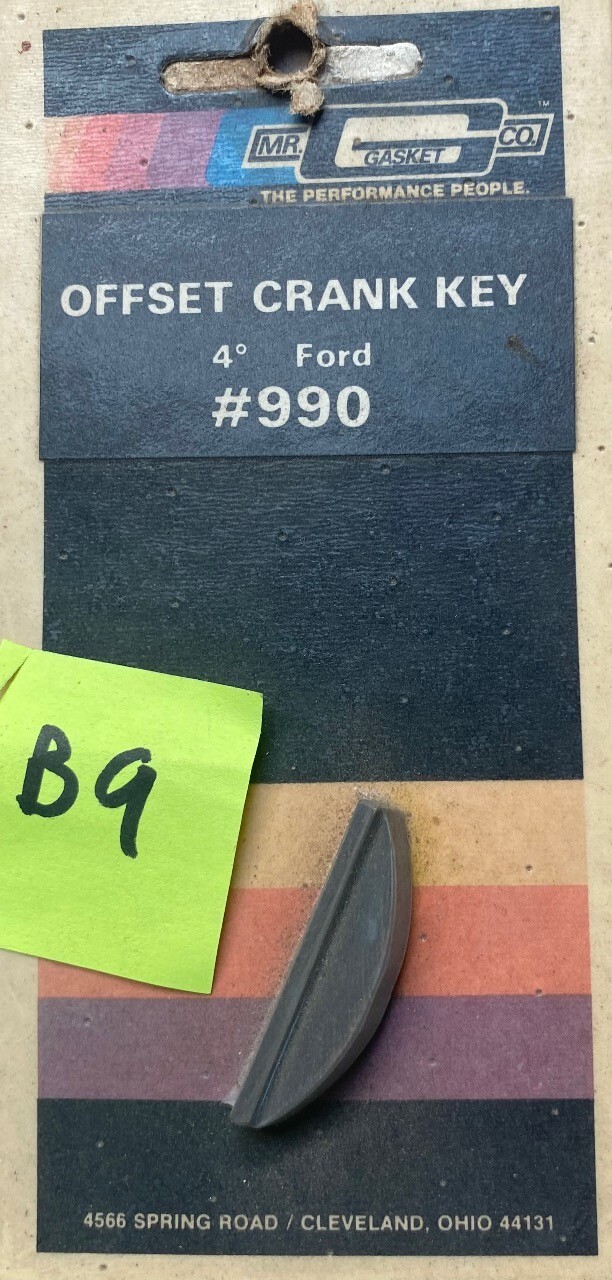 NOS Mr. Gasket FORD 428 CJ Crankshaft Woodruff Key 990 4 deg | eBay