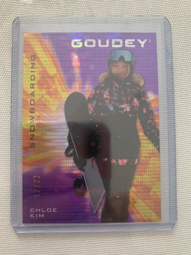 2021 Goodwin Champions Goudey Platinum Purple Pulsar /23 Chloe Kim Non ...