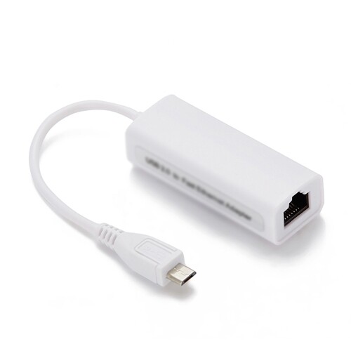 Micro USB OTG LAN USB HUB Port Ethernet RJ45 Adapter For Raspberry Pi ...