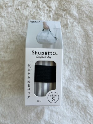 MARNA Shupatto Stripe Compact Shopping Bag Size S Brand New | eBay