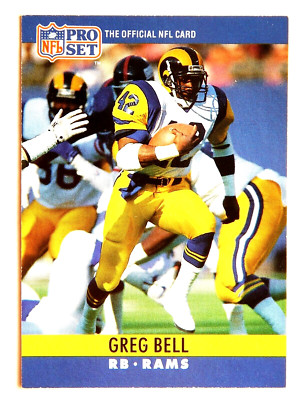 Greg Bell #163 Pro Set 1990 Football Card (Los Angeles Rams) | eBay