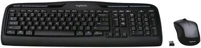 NEW Logitech MK335 Wireless Keyboard and Mouse Combo - Black/Silver | eBay