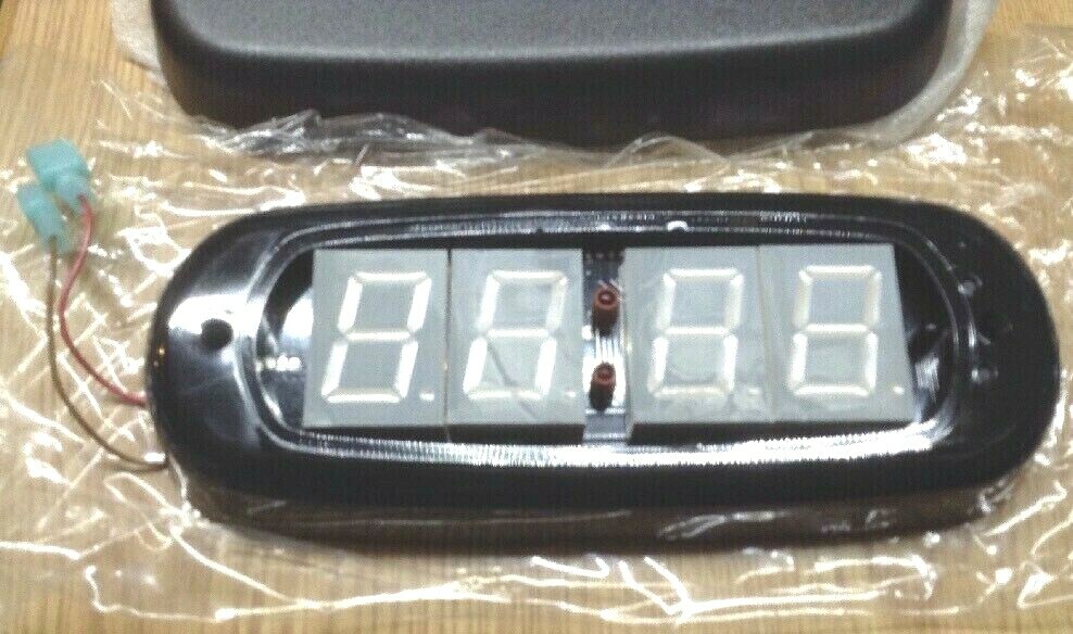 EURAMTEC 12VDC DIGITAL 12-HOUR BUS CLOCK DBC-611.RM RED LEDs TRANSIT ...