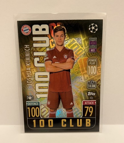 Topps Match Attax 21/22 2021/2022 Joshua Kimmich 100 Club #453 Bayern ...