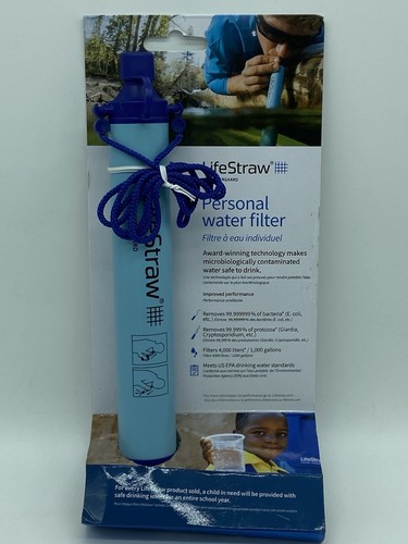 LifeStraw Persönlicher Wasserfilter für Wandern Camping Reisen Notfall ...