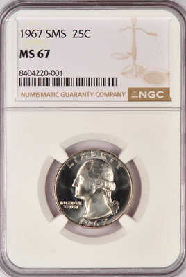1967 SMS Washington Quarter NGC MS 67 SP67 Gem Coin 25C | eBay