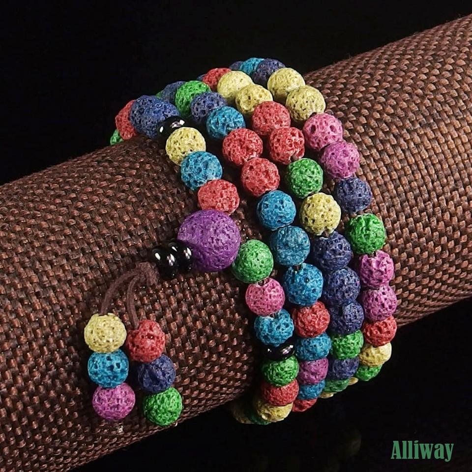 energy Gemstone Stretchy Beaded Bracelet Necklace 6mm 108 Prayer ...