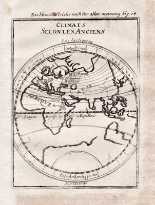 Carte Du Monde World Map Mappemonde Gravure Engraving sur Cuivre Mallet ...