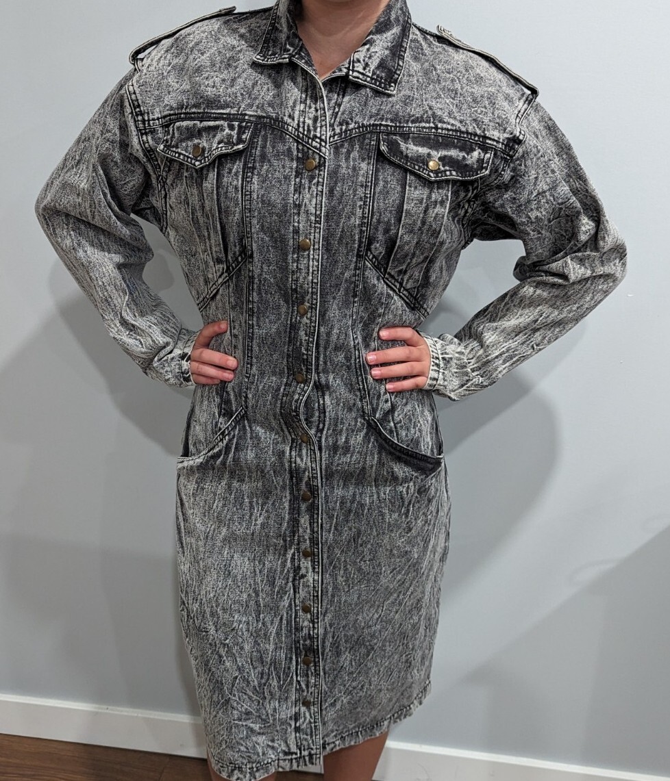 Vintage Prima Donna Acid Wash 90's Jean Dress - Gem